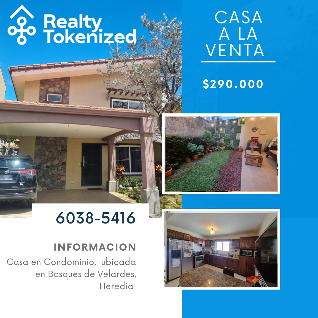 Se vende casa de dos plantas en condominio – Realty Tokenized